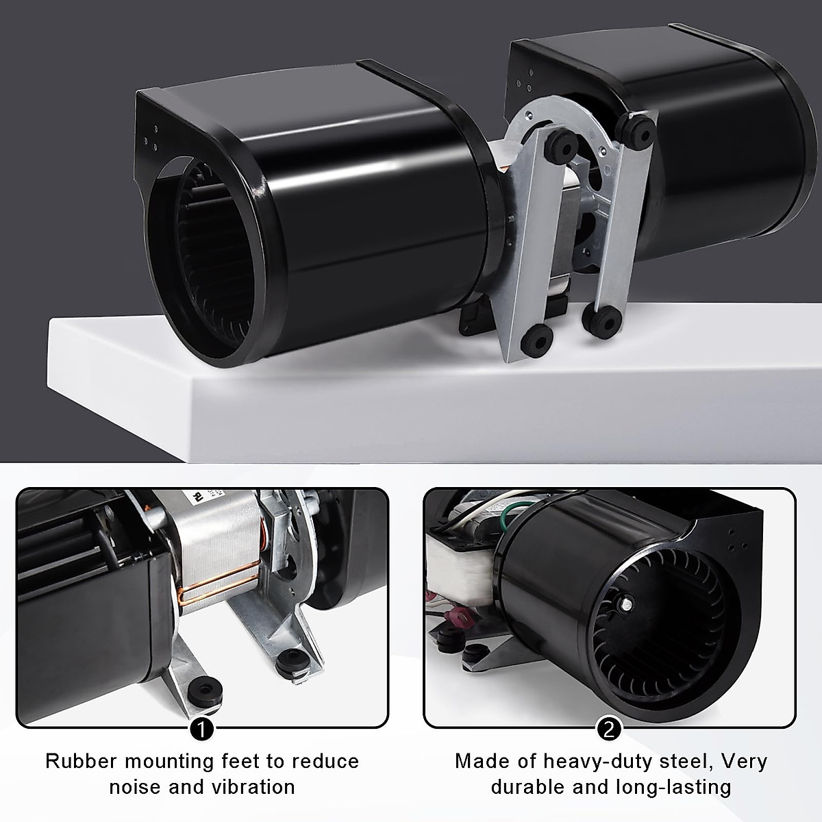 GFK-160A GFK-160 Fireplace Blower Fan Kit for Heat N Glo, Quadra-Fire, Heatilator, Superior, Majestic, GTI Fireplaces, DV3732, Quadra-Fire 7100, Heat N Glo 6000CLX, SL-750TR Blower Fan Kit