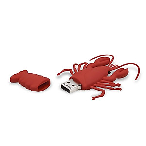32GB USB 2.0 Flash Drive USB Memory Stick - Cartoon Thumb Drive Red Lobster Pen Drive - FEBNISCTE 3D Animal Shap Zip Drive