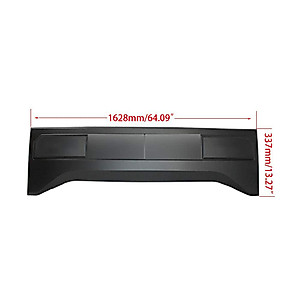 WANGDUOYU Rapter Style Tailgate Applique Panel Kit Compatible with 2015-2017 F150，Matte Black ABS Tail Rear Gate Panel Trim (2015-2017, Black)