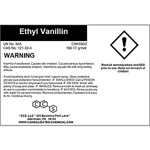 Ethyl Vanillin High Purity 50g (50 Grams)