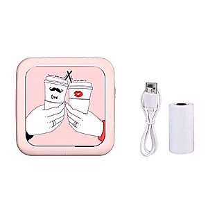 1 Piece Photo Instant Printer Mini Pocket Thermal Printers with 1 Paper Roll Student Wrong Question Organizer