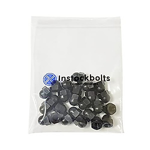 Nylon Acorn Cap Nuts M5-0.8, Black, 50Pcs-Pack