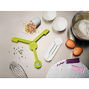 Joseph Joseph 40071 TriScale Compact Folding Digital Kitchen Food Scale, White