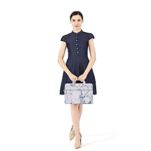 MOSISO Laptop Shoulder Bag Compatible with MacBook Pro 16 inch 2023-2019 M3 A2991 M2 A2780 M1 A2485 A2141/Pro Retina 15 A1398, 15-15.6 inch Notebook, Painting Marble Carrying Briefcase Sleeve Case