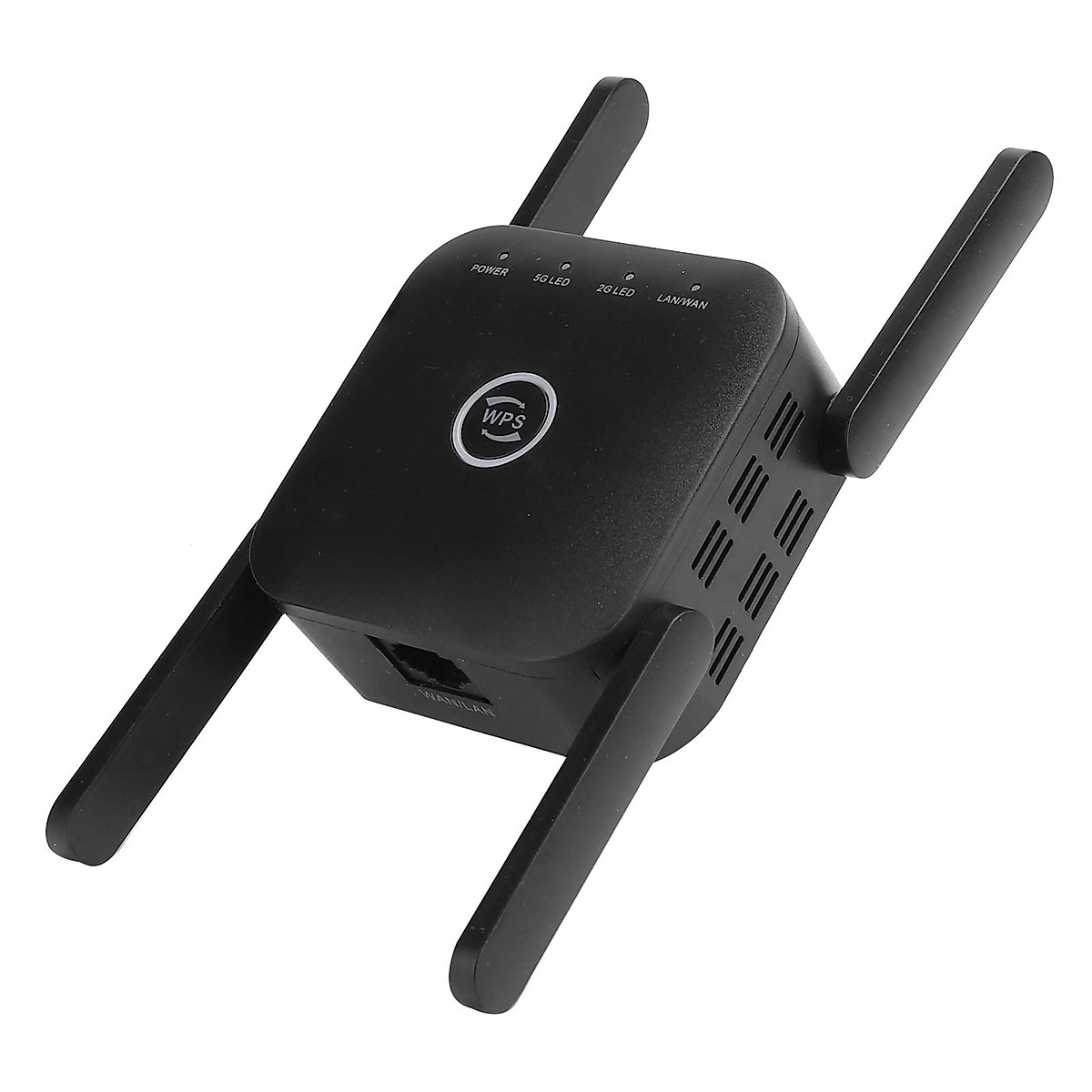 Kafuty-1 WiFi Range Extender, Wireless WiFi Repeater Signal Amplifier Up to 300meters / 984.3ft, WiFi Repeater Up to 300Mbps Speed, 2.4 ghz, 802.11 b/g/n, with Ethernet Port(Black US)