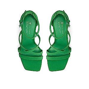 Call It Spring Women's Kelli Heeled Sandal, Bright Green, 6