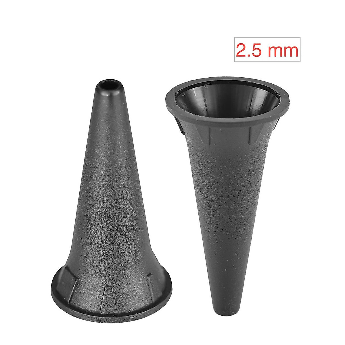 PakCan Reusable Diagnostic Otoscope Cover Specula Tips - Sets of 50 - Available in 2.5 mm, 3.5 mm, 4mm, 5 mm (50 pcs of 2.5 mm and 3.5 mm (25 Each))