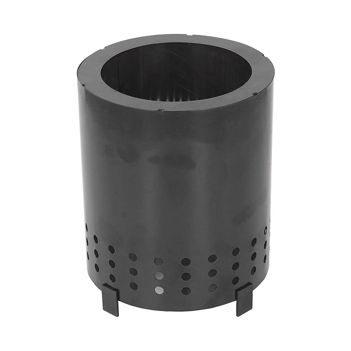 Wood Burning Firepit, Iron Compact Smokeless Tabletop Fire Pit Efficient Heating for Courtyard (Black)