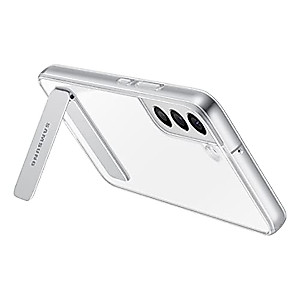 Samsung Electronics Galaxy S22+ Clear Standing Cover, Protective Phone Case, Corner TPU Bumpers, PC Back Protection, Adjustable Viewing Angle, US Version, Transparent, (EF-JS906CTEGUS)