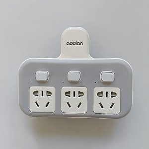 addian- Electrical sockets，Multi-switch row plug charging USB small plug row travel portable smart socket new plug board student female