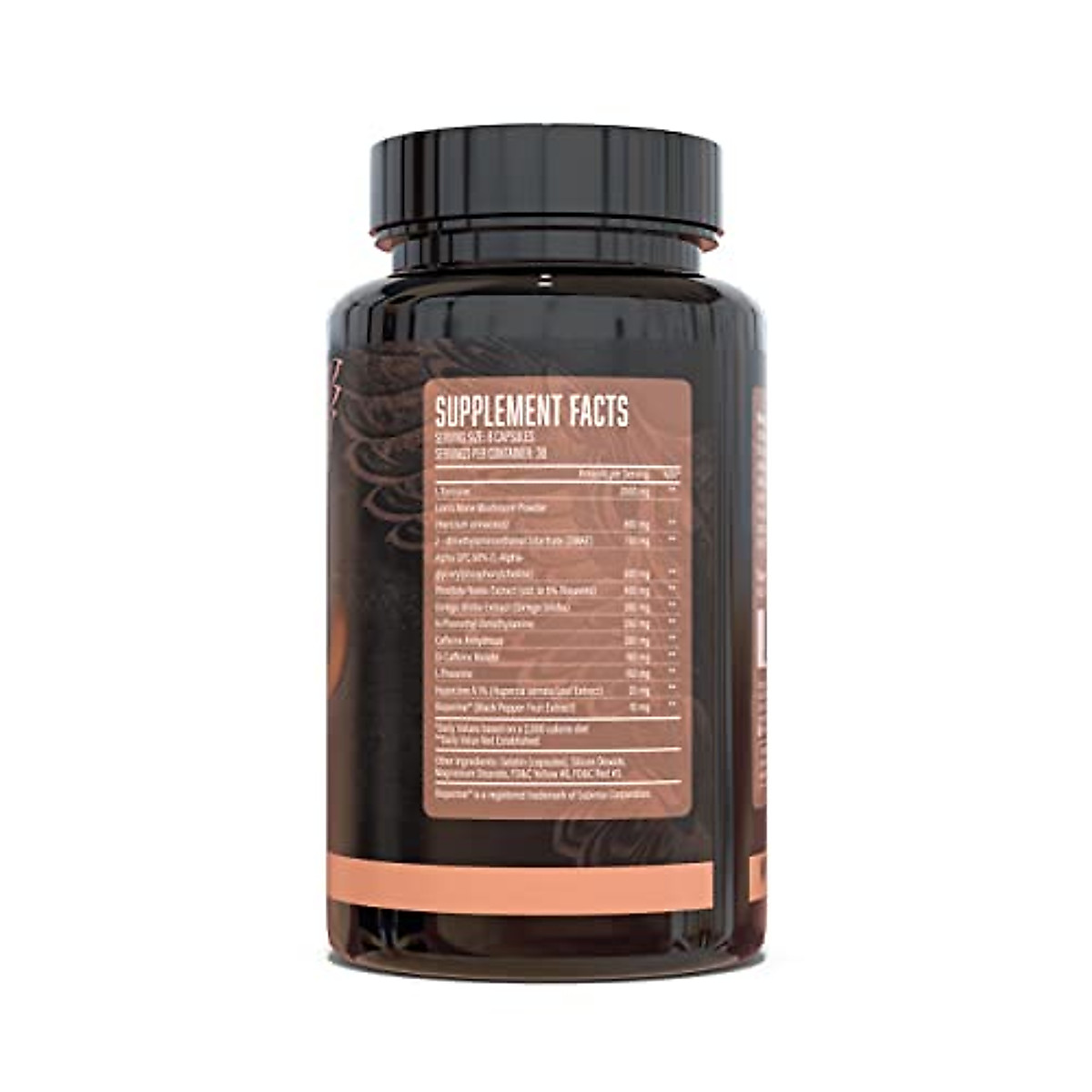 Huge Supplements Focus, Science-Backed Nootropic & Brain Formula with Lion's Mane Mushroom, Alpha GPC, and L-Tyrosine to Boost Focus, Clarity & Natural Energy, 240 Capsules