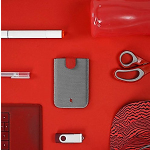 DesignNest DAX wallet, Cascading pull-tab wallet, Slim wallet, Hold upto 6 cards, small wallet, Card holder, Purse (PurpleGrey, Polyester)