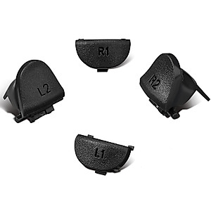 Controller Thumbsticks Replacement Pads Compatible with PS4 Includes L1 R1 L2 R2 Triggers Springs and Conductive Rubber Pad Button Repair Replacement Parts