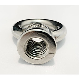 2 Pieces 316 Stainless Steel Lifting Eye Nut 5/8" UNC Marine Grade (5/8" - 2 PK)
