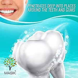 Masik Toothpaste Without Mint, Whitening Stain Removal, Dead Sea Salt Mineral & Essential Oils for Sensitive Teeth Gum Health - Fluoride & Foam Free, Non-SLS, Made in Israel (Lemongrass 3 Pack)