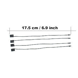 Hang Tag String Black 7" 1000Pcs Nylon Snap Lock Pin Loop Fastener Hook Ties Easy and Fast to Attach by Renashed