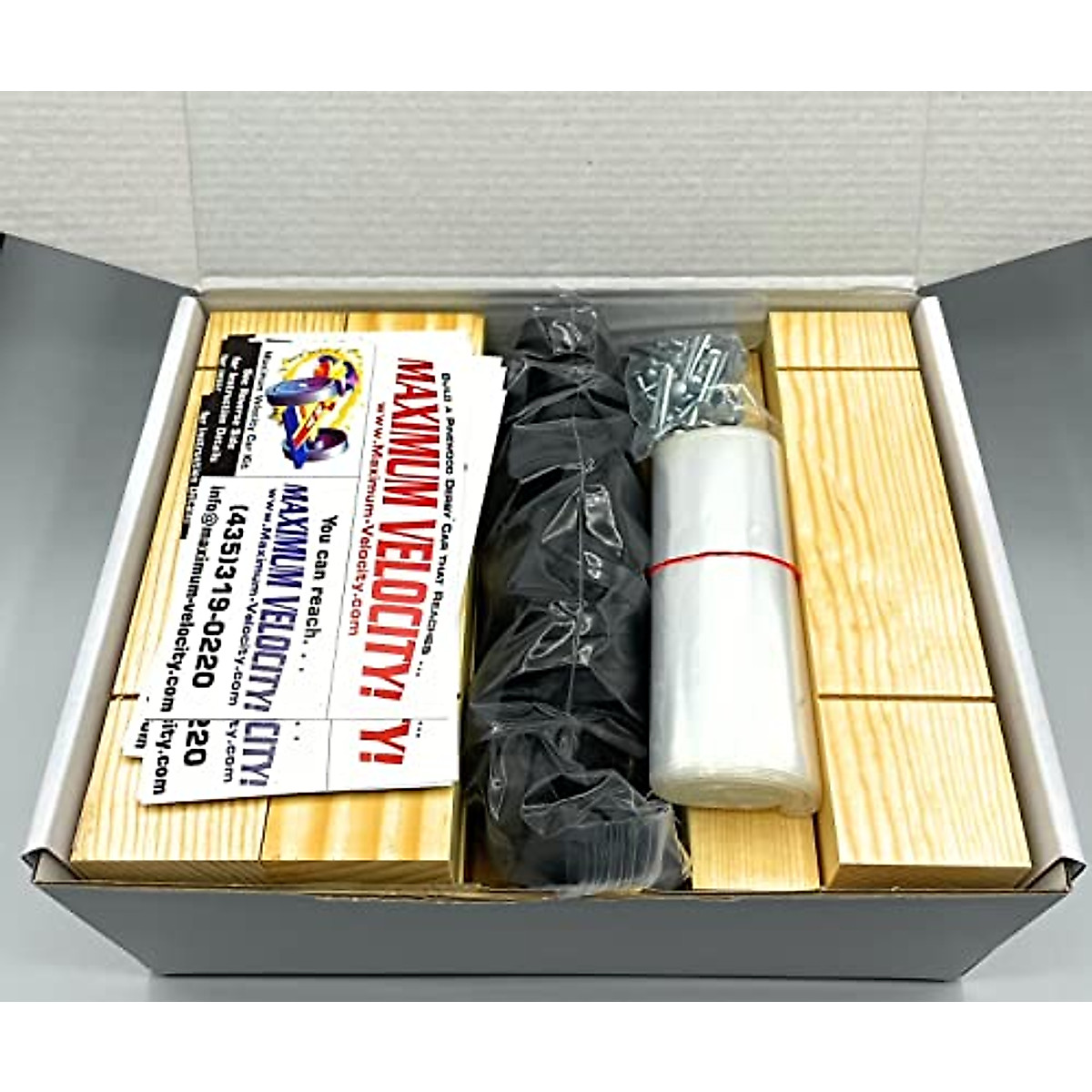 Maximum Velocity Derby Car Kits | Bulk Pack (12) | Pine Block Kits Includes Wheels & Axles | Pinewood Car Kits