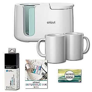 Cricut Mug Heat Press Infusible Ink Machine Bundle for Sublimation Transfer Blank Coffee Tea Mugs for DIY Custom Personalized Christmas Birthday Gift Souvenir Travel use Company Business Logo Design