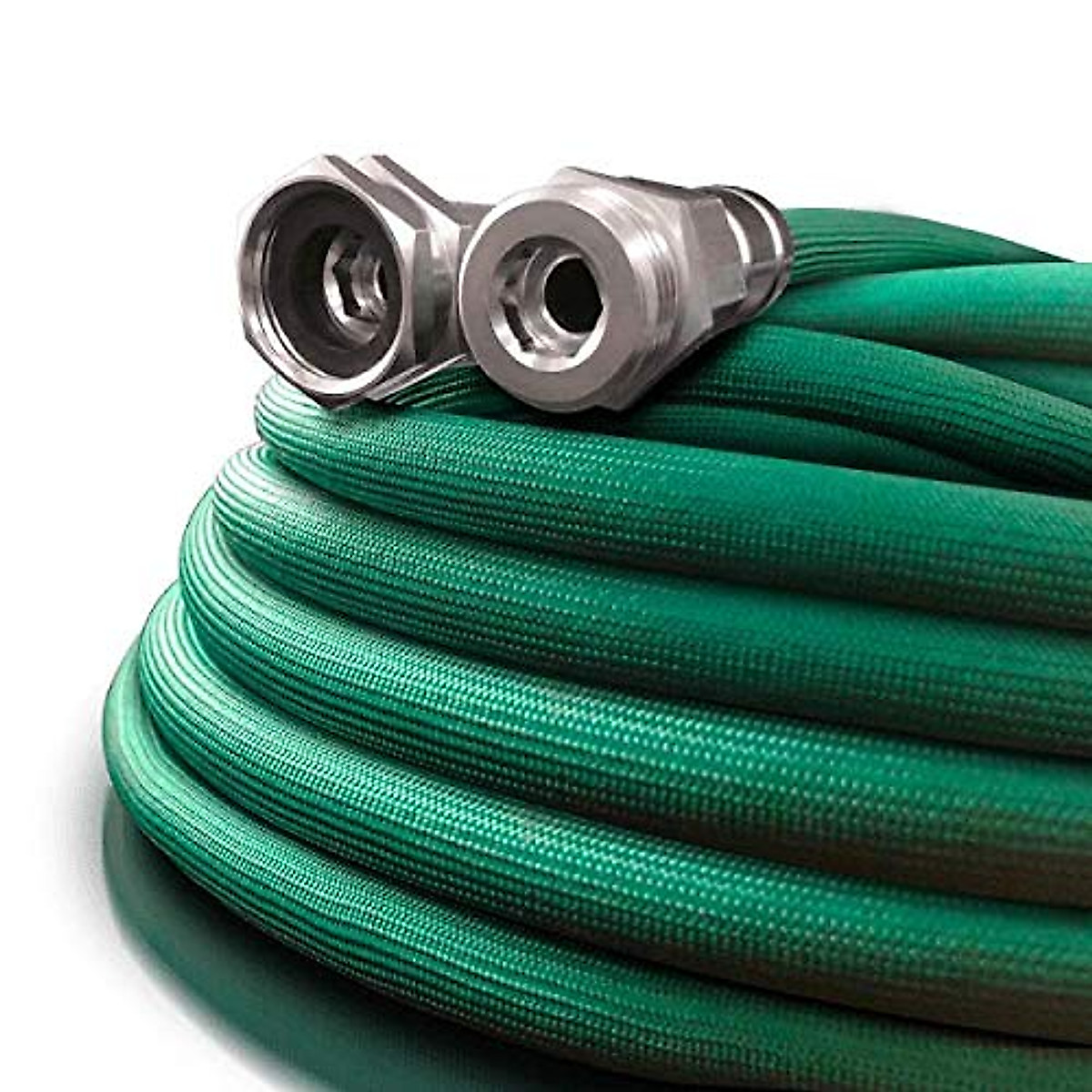 Flexon H2ZERO50CN Lightweight Fabric Garden Hose, 50 ft, Green