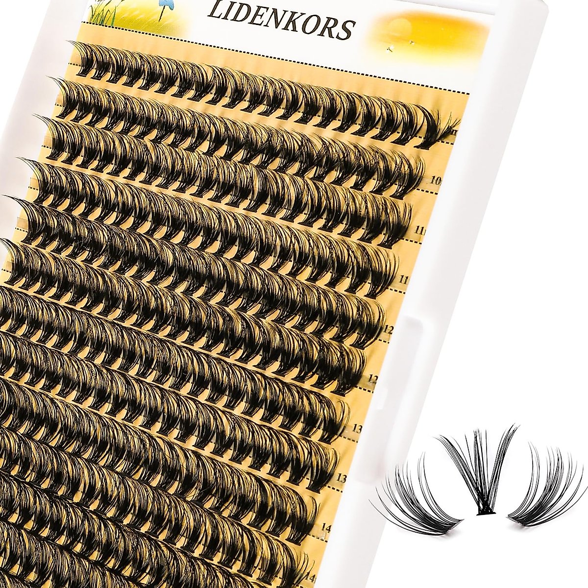 Lash Clusters, Eyelash Clusters D Curl, Cluster Eyelash Extensions, 260pcs 40D Individual Lashes, Diy Lash Extensions, Wispy Cluster Lashes, (40D-0.07D-9-16mm mix)