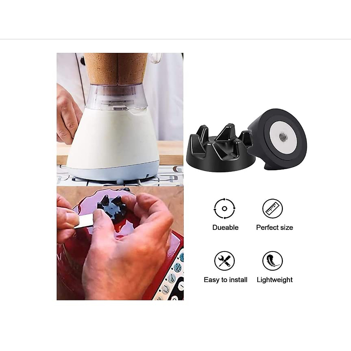 3 Packs SIGRIPEA Blender Coupler for KitchenAid 9704230 Blender Coupling Replacment Parts with 1 Wrench Compatible with KitchenAid WP9704230VP WP9704230