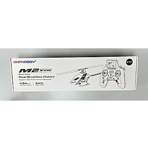 OMPHOBBY M2 EVO Ready to Fly 3D RC Helicopter Outdoor, 6CH Remote Control Helicopters for Adults, Compatible with RadioMater Zorro Transmitter Red