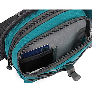 YUOTO Outdoor Fanny Pack with Water Bottle Holder for Walking Hiking Hydration Belt Waist Bag