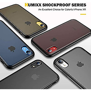 Humixx Shockproof Series iPhone XR Case Cover 2020 [Military Grade Drop Tested] [Upgraded Nano Material] Translucent Matte Case with Soft TPU Bumper, Protective Case for Apple iPhone XR - 6.1 inch