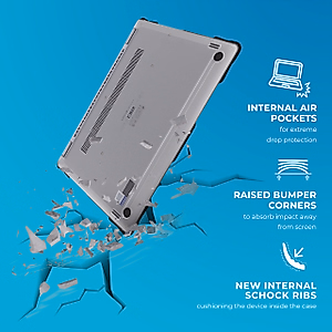 Gumdrop SlimTech Laptop Case Fits Dell Latitude 3310 | 3330 (2-in-1) - Rugged Drop Tested Shockproof Lightweight Reliable Device Protection for Kids K-12 Students School Office or Business Use - Black