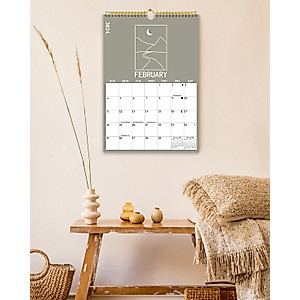 2024 Calendar - Wall Calendar From January 2024 to December 2024, 2024 Aesthetic Modern Boho Vertical Hanging Large Calendar with Moon Phases, Perfect for Monthly Organizing & Planning, 10"×14.5"