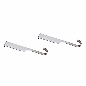 Mercer Culinary Single Hooks For Magnet Bar, Silver, 2 Pack