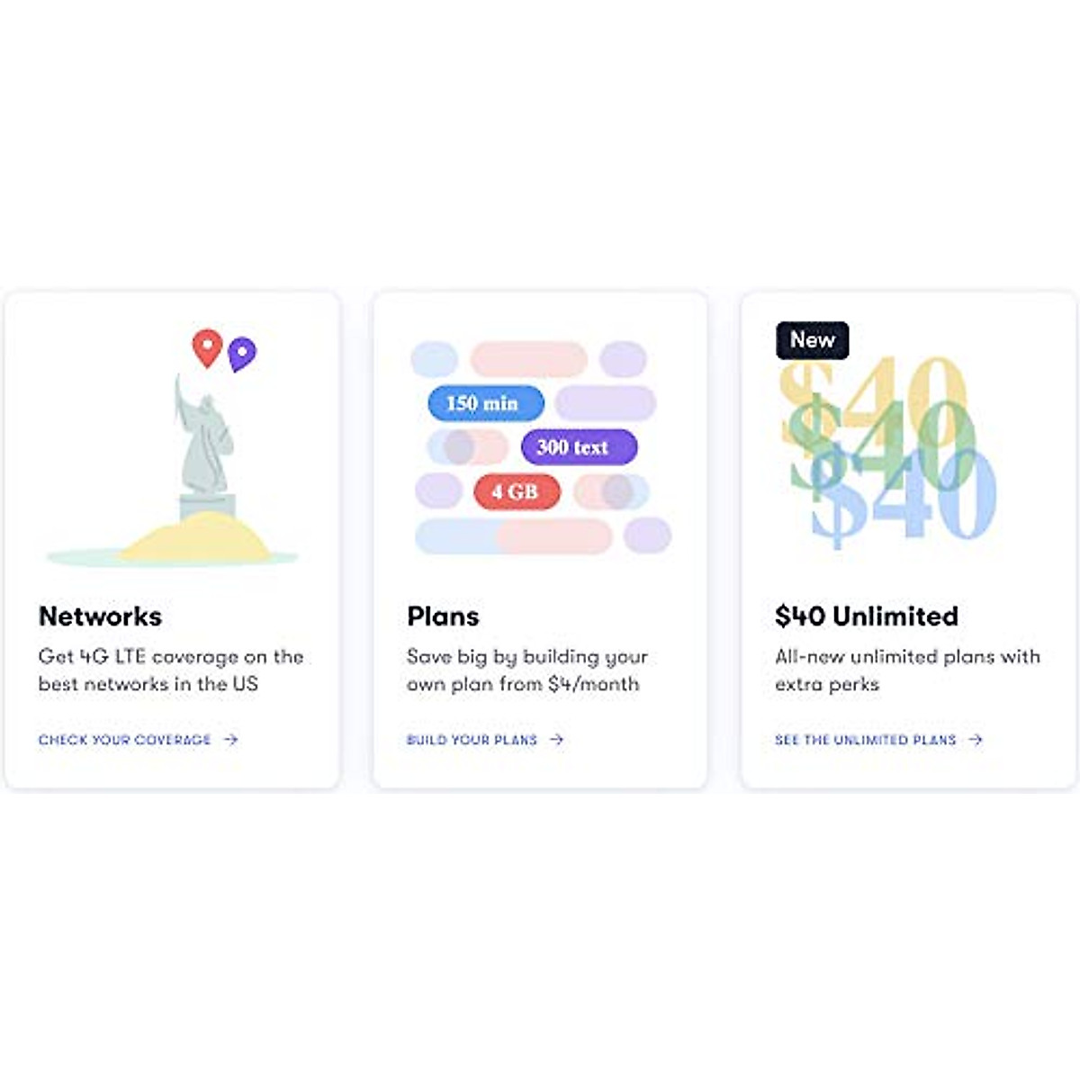 Prepaid SIM Card (US Mobile) - Custom Plans from $4/mo. Unlimited Plans from $10/mo.