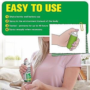 PREPELLITY Mosquito Repellent Spray, Mosquito Control Spray for Room, Mosquito Repellent Outdoor Patio, Indoor Mosquito Spray, Yard Mosquitoes Deterrent, Keep Mosquitoes Away Safe for Travel Size-2P