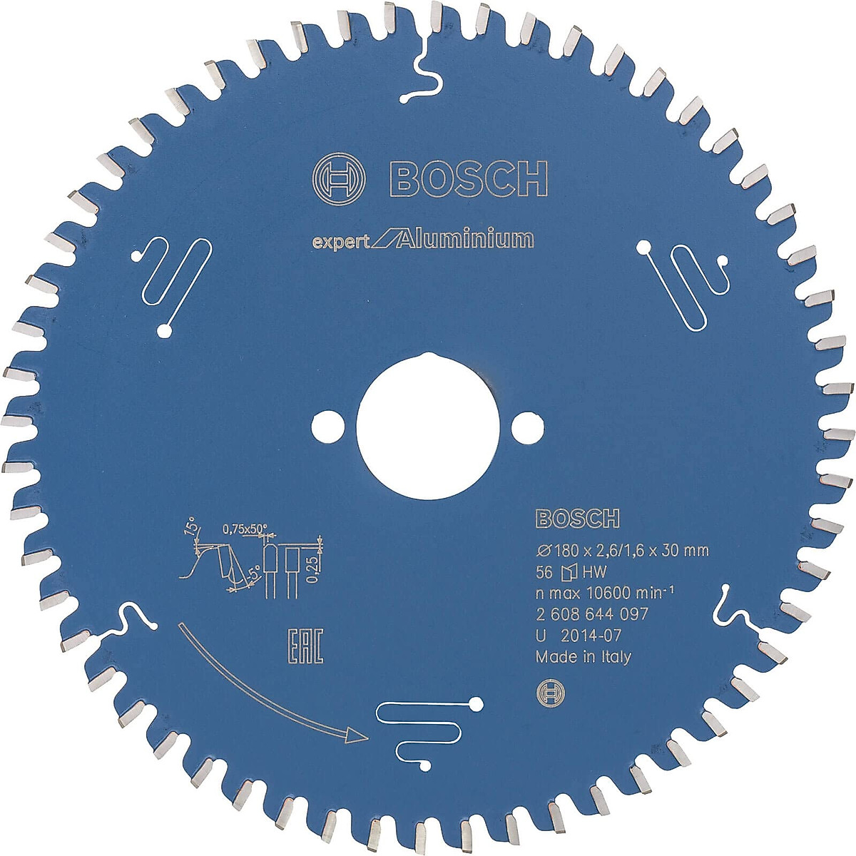 Bosch 2608644097 EXALH 7.09" x 30mm 56T Circular saw blade Top Precision