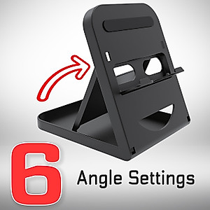ADZ Switch Stand, Adjustable Playstand Compatibe with Nintendo Switch Console, Portable Compact Play Stand Mount with 6 Height Settings