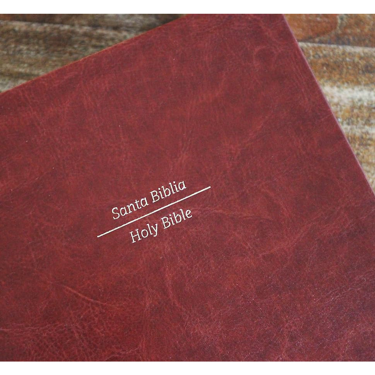 Biblia Bilingüe Reina Valera 1960/ESV Tamaño grande piel marrón / Bilingual Bibl e RVR60/English Standard Large Size Large Print Leather
