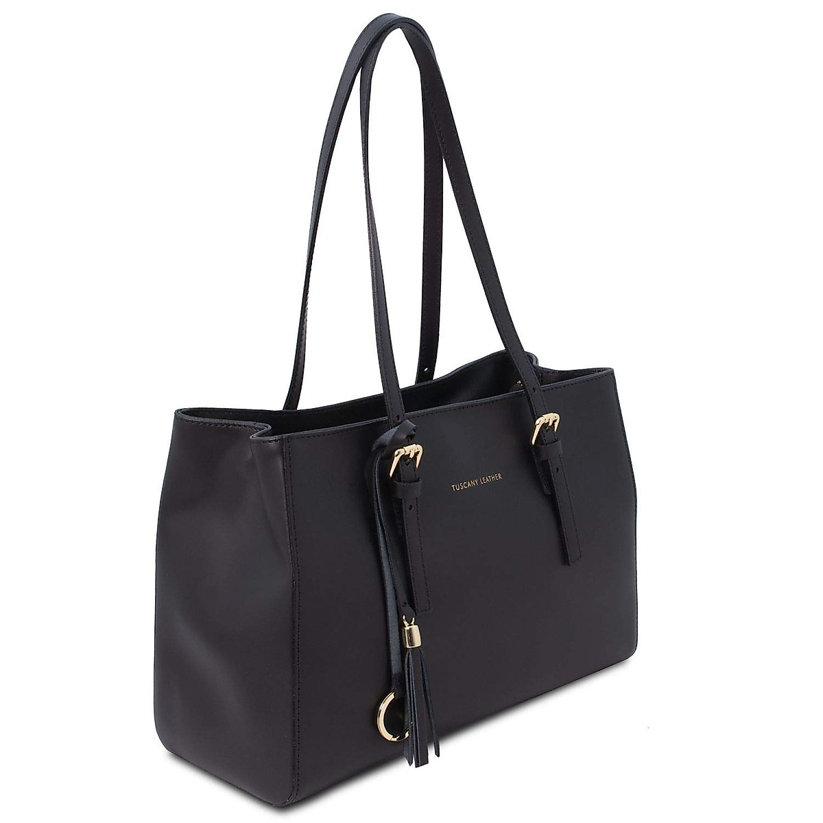 Tuscany Leather TL Bag Leather shoulder bag - TL142037 (Black)