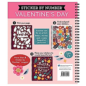 Brain Games - Sticker by Number: Valentine's Day