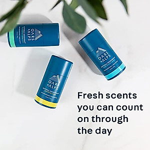 Oars + Alps Aluminum Free Deodorant for Men and Women, Dermatologist Tested and Made with Clean Ingredients, Vegan, Travel Size, Fresh Ocean Splash, 1 Pack, 2.6 Oz