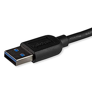 StarTech.com 3m 10ft Slim USB 3.0 A to Micro B Cable M/M - Mobile Charge Sync USB 3.0 Micro B Cable for Smartphones and Tablets (USB3AUB3MS)