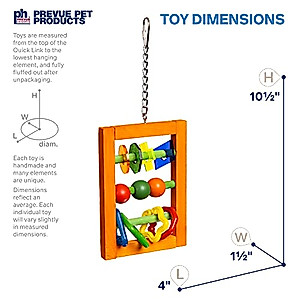 Prevue Pet Products Physical & Mental Bodacious Bites Abacus Bird Toy 60954