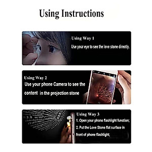 Customized Photo Projection Necklace Round Photo Necklace for WoMen I Love You Necklace 100 Languages with Image Inside for Mom Wife