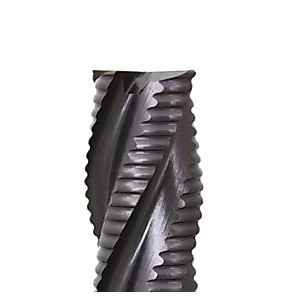 Accusize Industrial Tools Stadard Tooth M42 8% Cobalt Tialn Roughing End Mill, 1/2'' by 1/2'' by 1-1/4'' Flt Length, 1102-0012