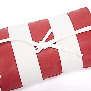 ANTTYBALE 13'' Soft Decorative Throw Pillow,Modern Rectangular Cushion for Couch Sofa Bedroom Car Living Room (Stripe red)