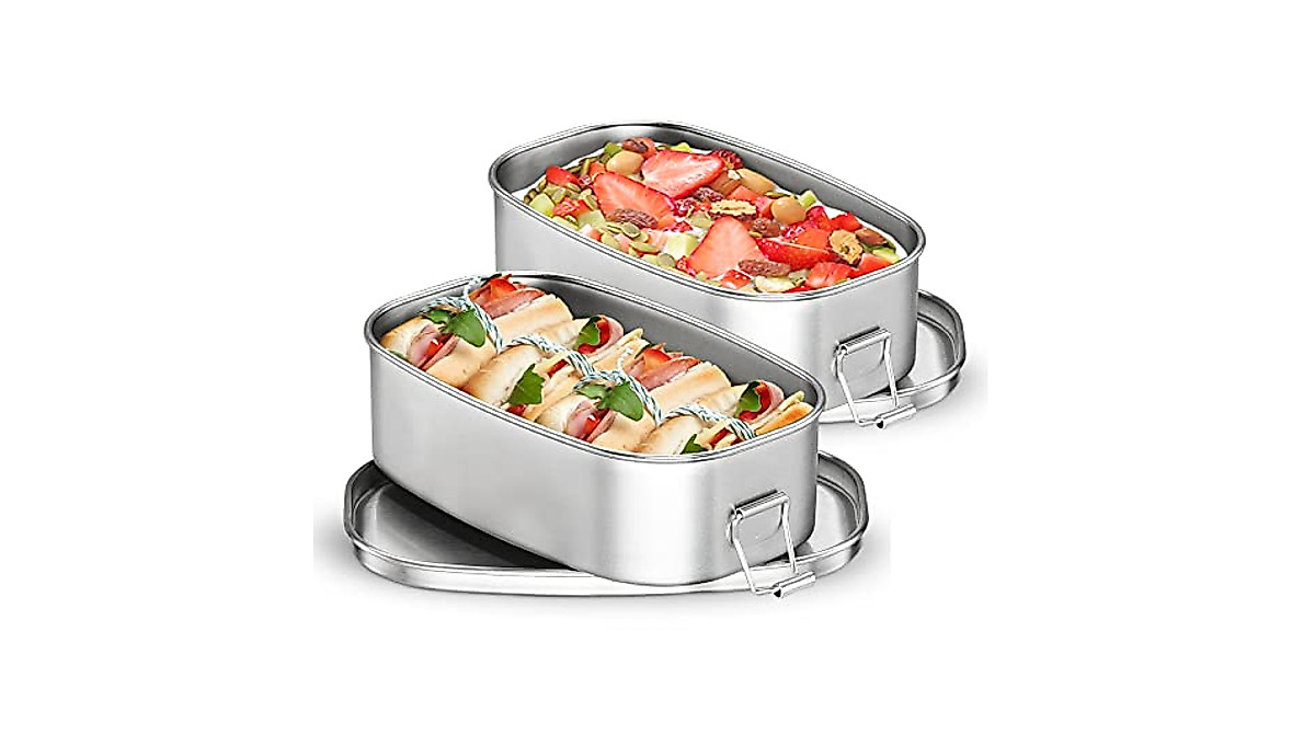 Dailyart Stainless Steel Bento Box - Durable 550ml Snack Container