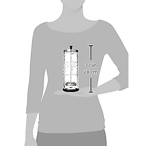 Marvy No. 8 Sanitizing Disinfectant Jar, 48 Ounce, Rubber Base, Manufactured of Heavy Wall Crystal Clear Glass