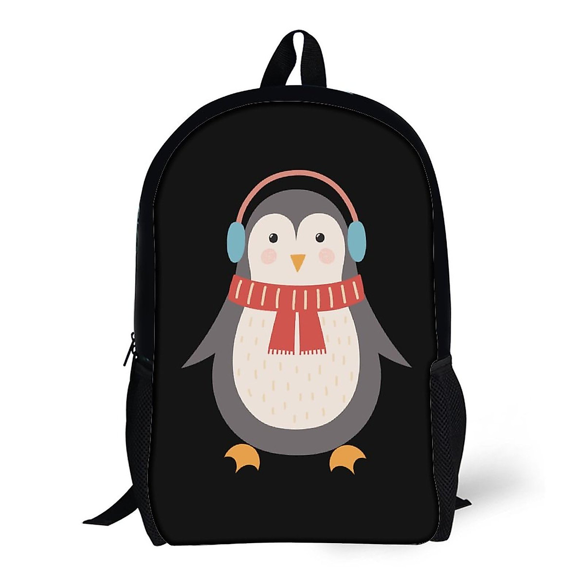 Cute Penguin 17-Inch Laptop Backpack Lightweight Travel Work Business Shoulder Bag Casual Daypack for Women Men