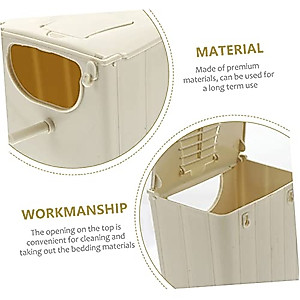 POPETPOP 8 Pcs Bird Breeding Box Parakeet Parrot Finch Breeding Box Bird Incubation Case Plastic Bird Mating Box Nesting Box Hanging Bird Box Parakeet Nesting Box The Bird's Nest Budgerigar