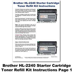Brother HL 2240 Starter Cartridge Toner Refill Kit