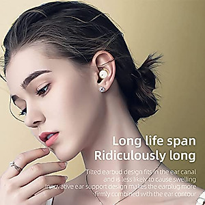 Invisible Sleep Earbuds Wireless Smallest Tiny Small Mini Discreet Earbud Noise Cancelling Sleep Ear Buds for Sleeping Earphones Bluetooth 5.3 Comfort Hidden Headphones for Side Sleepers, Work (Nude)